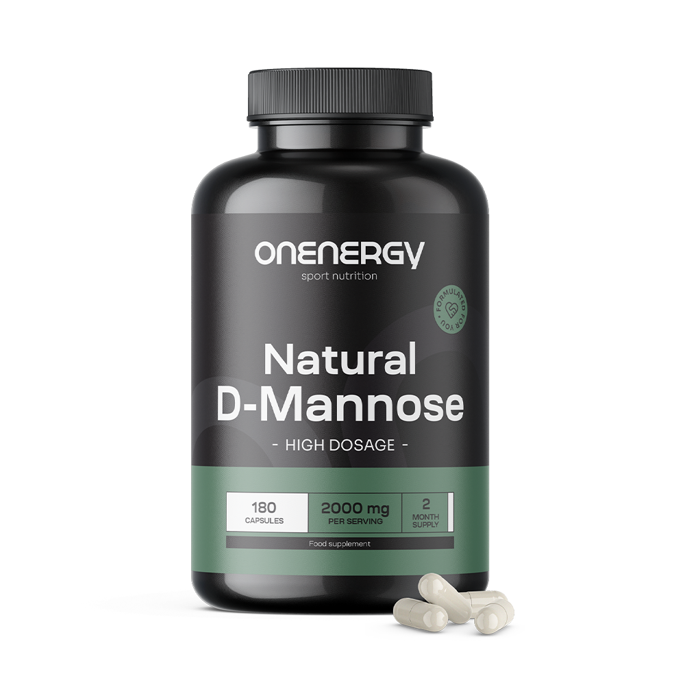 D-manoza naturală 2000 mg, 180 de capsule - On-Energy.ro